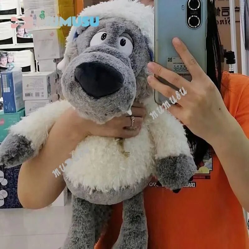 2024 Милая волчья плюшевая игрушка Grey Wolf кукла подушка подарок на день рождения
