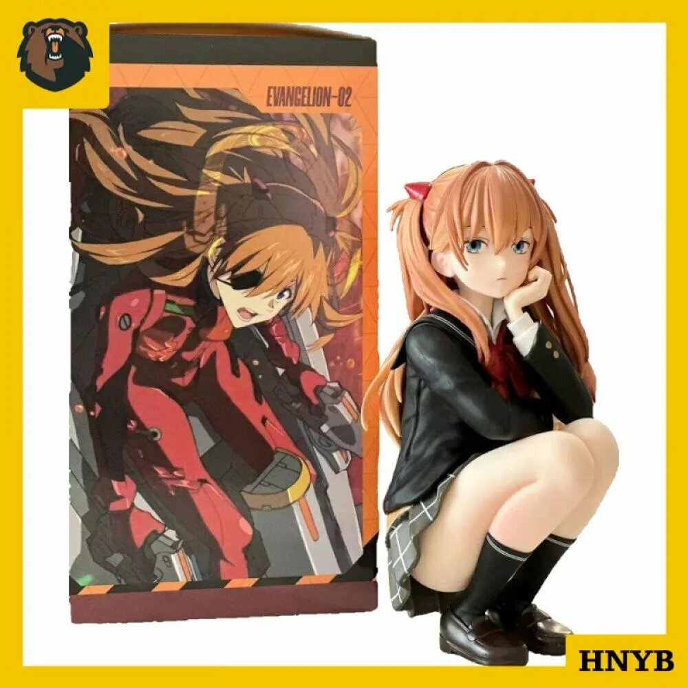 Фигурка Евангелион Аска Лэнгли / Rebuild of Evangelion Asuka Langley Shikinami подарок для фаната (15 см)