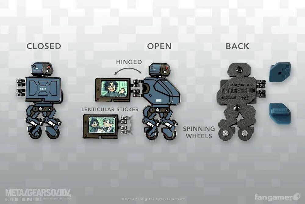 Fangamer metal gear solid-Metal Gear Mk. II Pin периметр-Небольшие скульптуры
