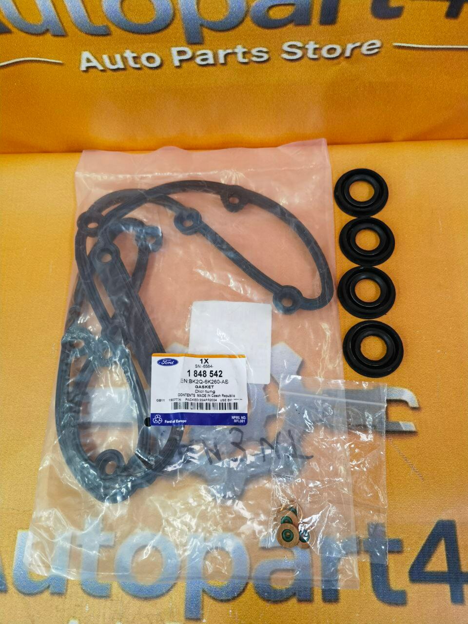Прокладка клапанной крышки оригинал комплект с уплотнением форсунок Форд Транзит 2.2 дизель 2011- Пежо Боксер Фиат Дукато FORD Transit 2,2 125/155 л. с. 2011- EURO 5