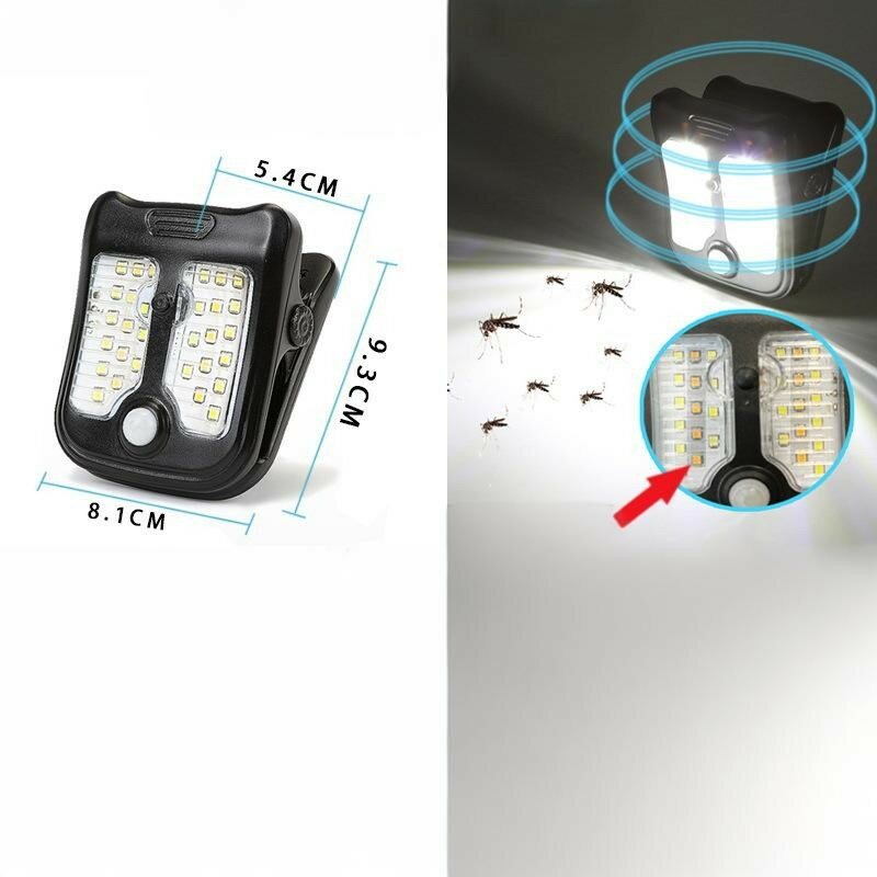 Modern usb rechargeable clamp lamp with 45 led lights for nighttime illumination small light