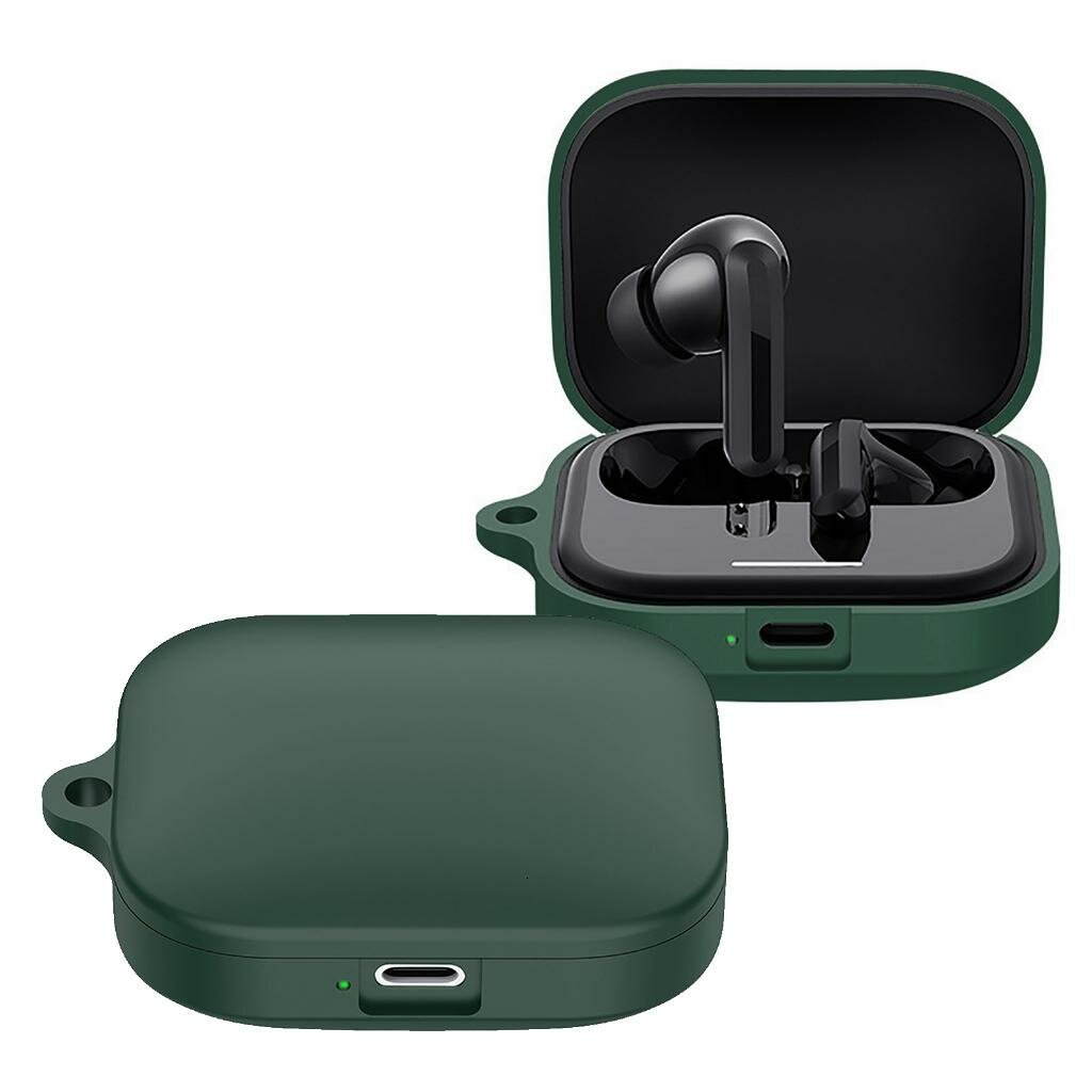 Водонепроницаемый силиконовый чехол для Redmi Buds 5, темно - зеленый
