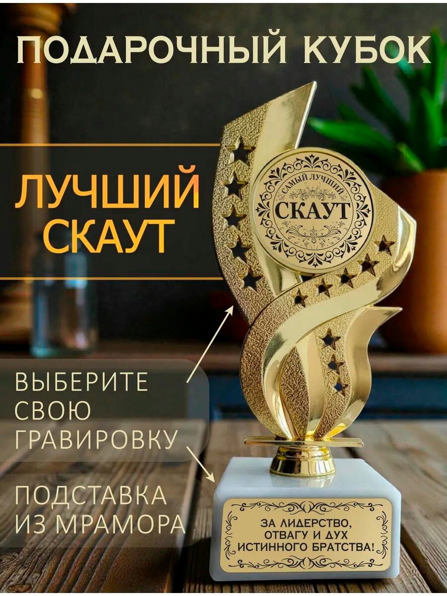 Лучший скаут кубок подарочный