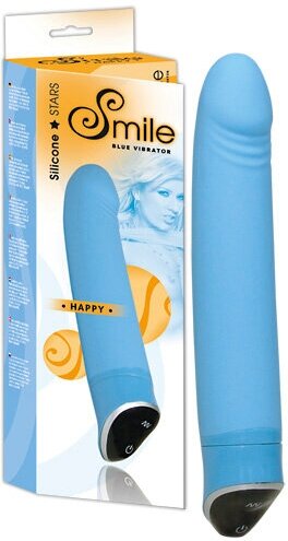 Вибратор Smile Happy голубой 22 см