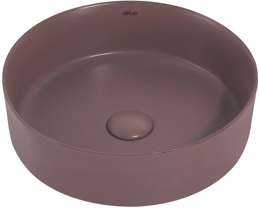 Раковина накладная круглая ABBER Bequem (AC2108MC) коричневая матовая