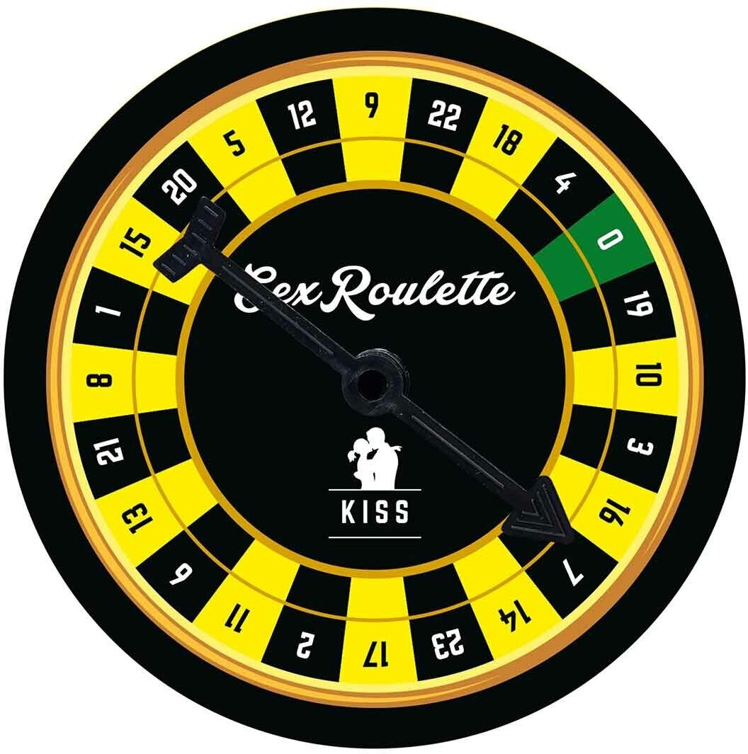 Настольная игра-рулетка Sex Roulette Kiss, разноцветный