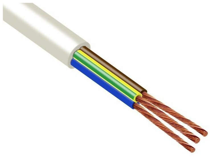 Провод ПВСнг(А)-LS 3х0.75 (2х0.75+1х0.75) 380В Б (уп.100м) ПромЭл 1347594
