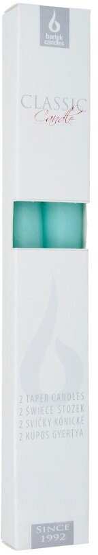 BARTEK свеча стержень конический 2.1 х 25 см 90 г 2 шт мятный аромат для дома