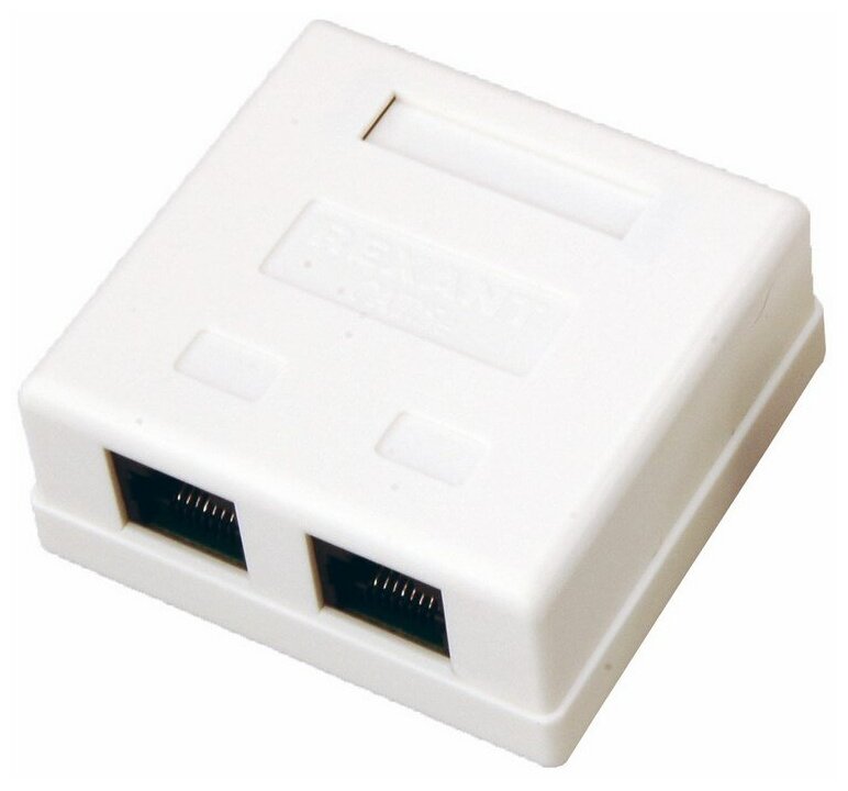 Набор Розетка компьютерная Rexant, 2 порта х RJ-45 (8P8C), CAT 5e {03-0151} (2 шт)