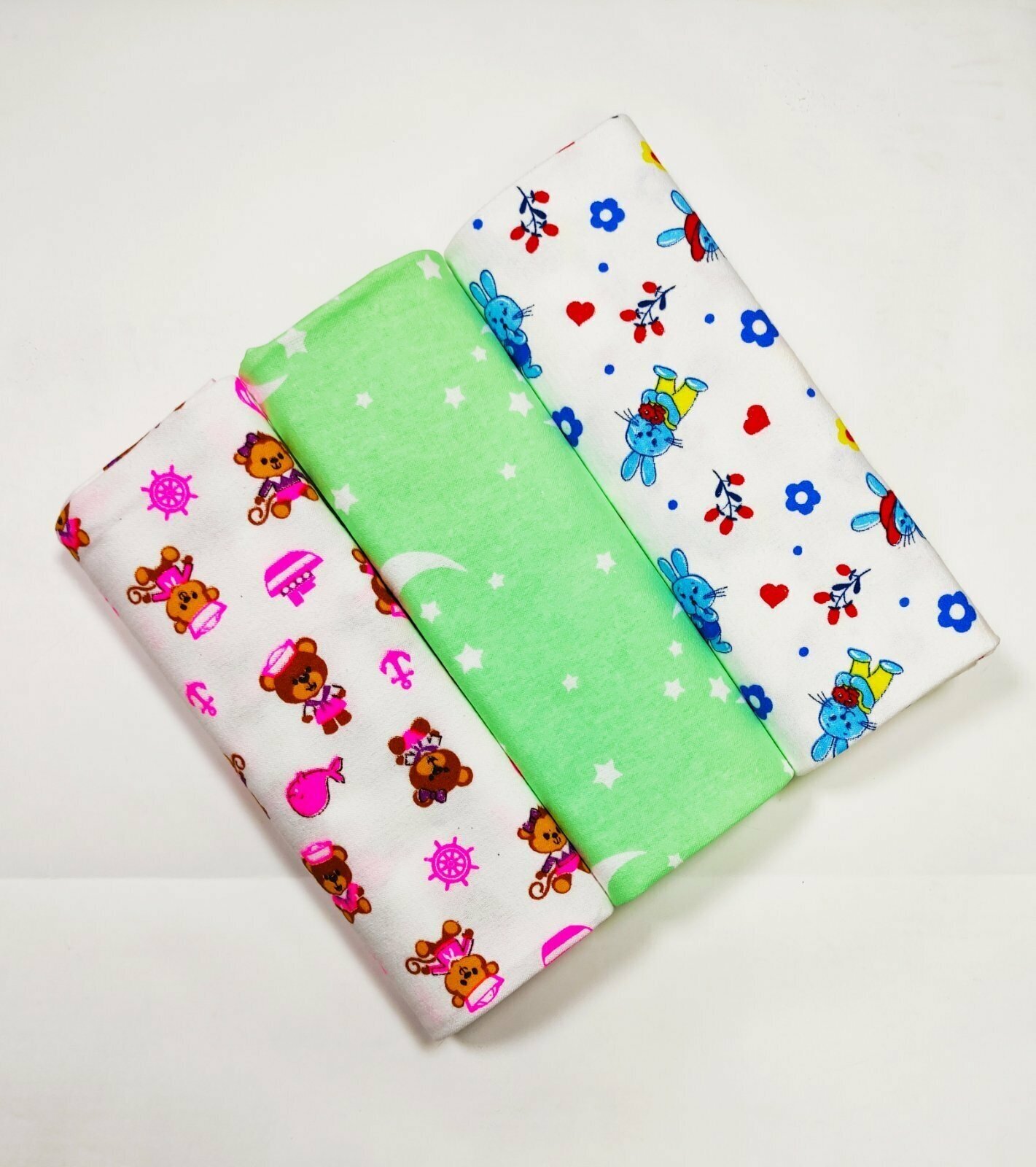 Пеленка фланелевая для новорожденного для девочки для мальчика текстильная многоразовая не одноразовые детские пеленки товары для новорожденных, комплект набор пеленок хлопок зимняя к новому году теплая не муслиновая не ситцевая плотная фланель