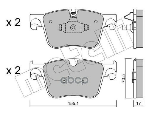 Колодки тормозные Metelli арт. 22-0985-0