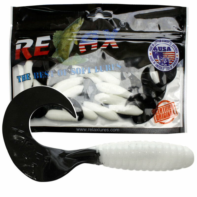 Мягкая силиконовая приманка твистер RELAX TVR 2 (4,5cm), цвет 050, 1 уп. по 25 шт.