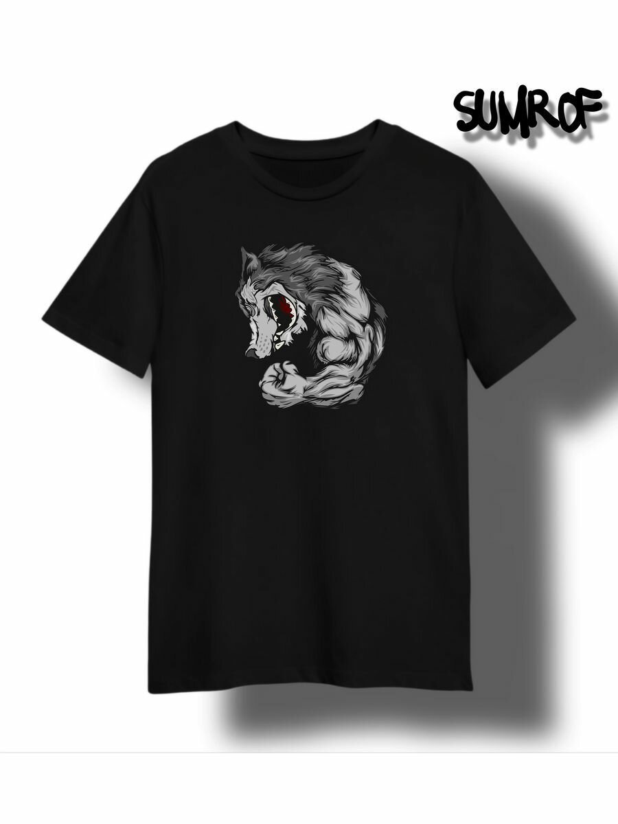 Футболка волк оборотень