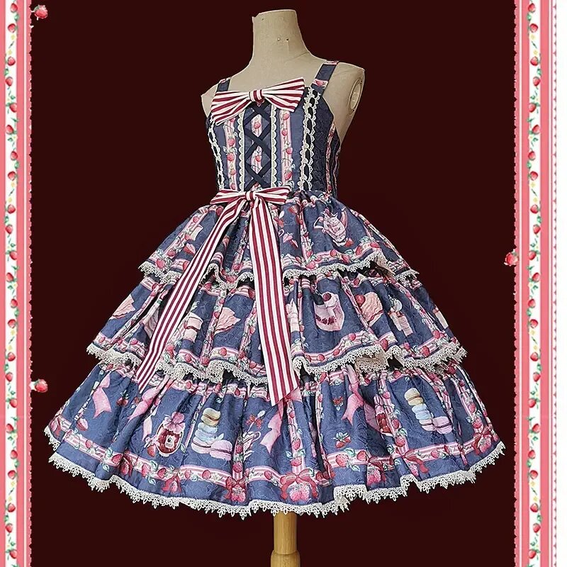 Клубничное чаепитие платье Infanta