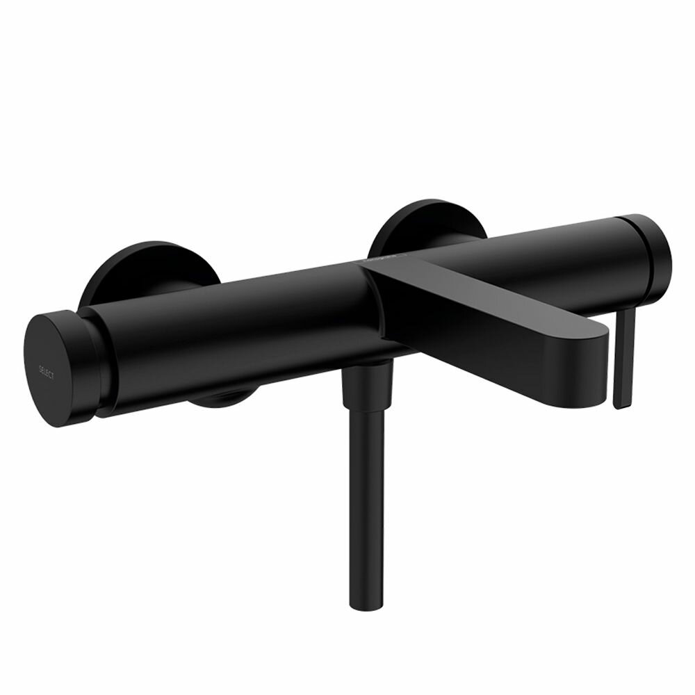 Смеситель для ванны, с переключателем Select, матовый черный Hansgrohe Finoris 76420670