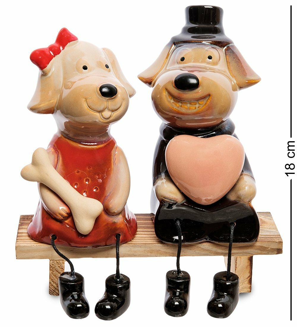 Комплект декоративных фигурок 2 шт. 'Собачки'