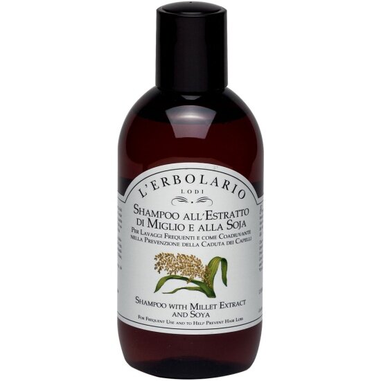 Шампунь для волос Lerbolario L'ERBOLARIO with Millet Extract and Soy, c экстрактом пшеницы и сои, 200 мл