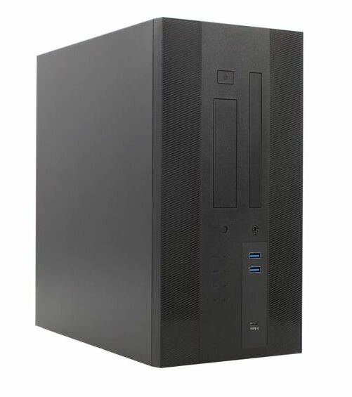 Компьютерный корпус Powerman EK303BK (6154288) черный - Mini Tower, Mini-ITX, USB 3.2 Gen 1 Type-A, USB 3.2 Gen 1 Type-C