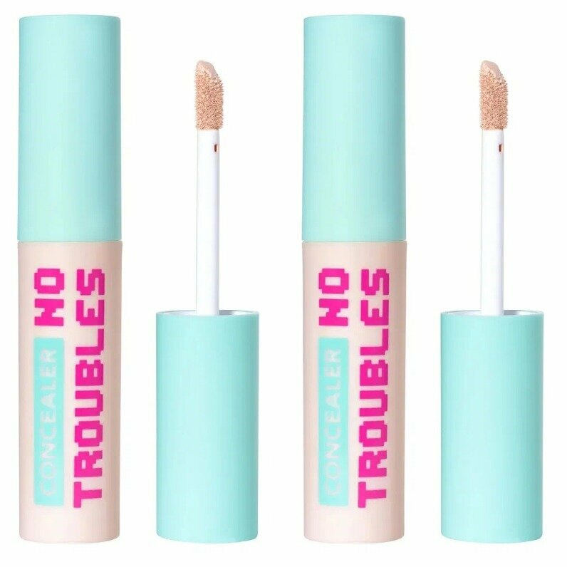 Жидкий консилер Beauty Bomb No Troubles тон 02, 2.5 г, 2 шт