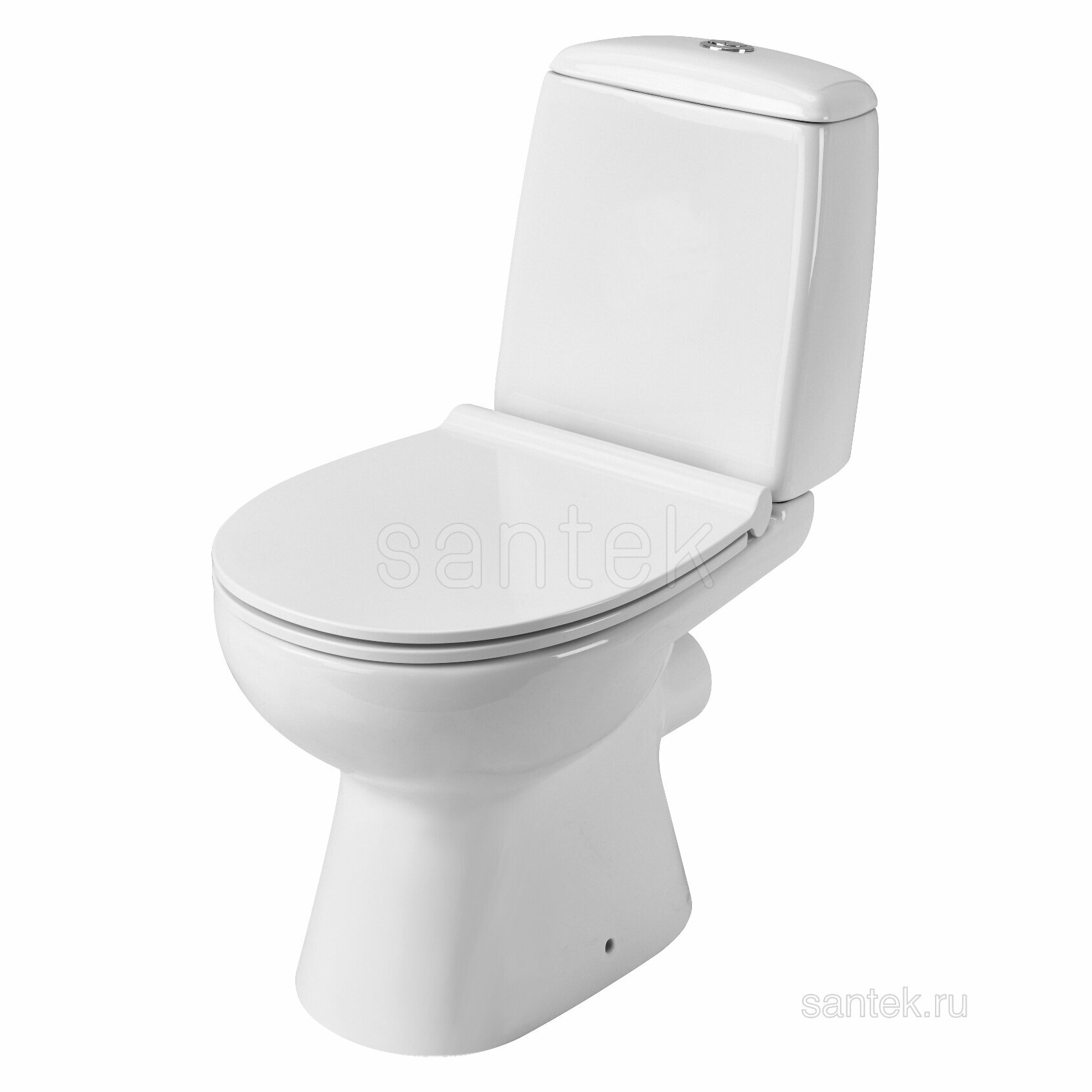 Santek Унитаз - компакт с сиденьем микролифт slim Цезарь 1WH302415 Сантек