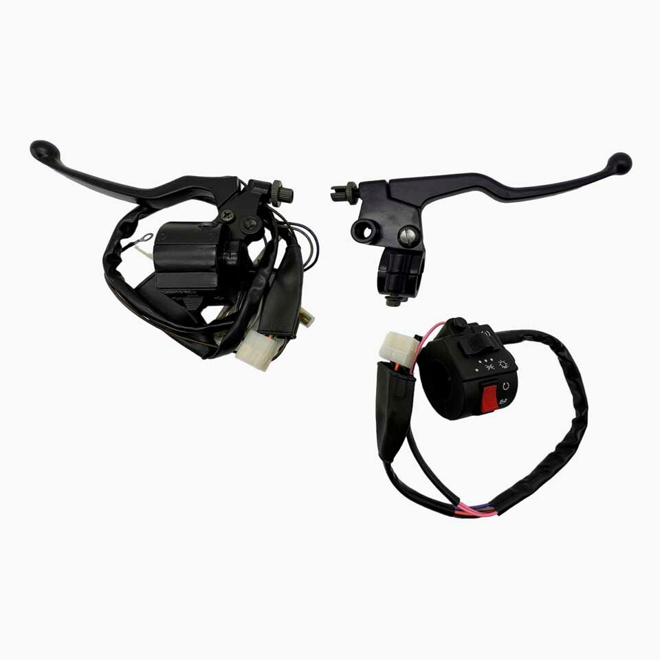 Переключатели руля на мотоцикл Иж нового образца с рычагами (в сборе)