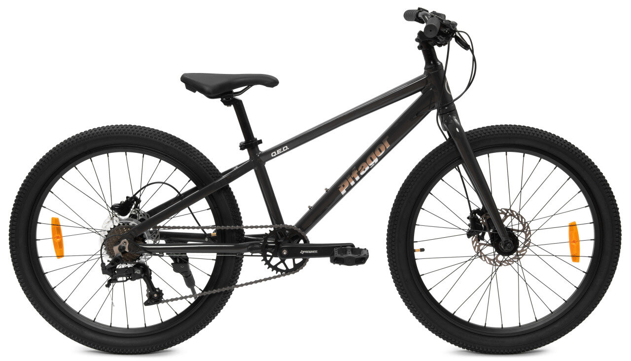 Подростковый велосипед Pifagor Q.E.D. 24" (2024) 24 Черный (130-150 см)