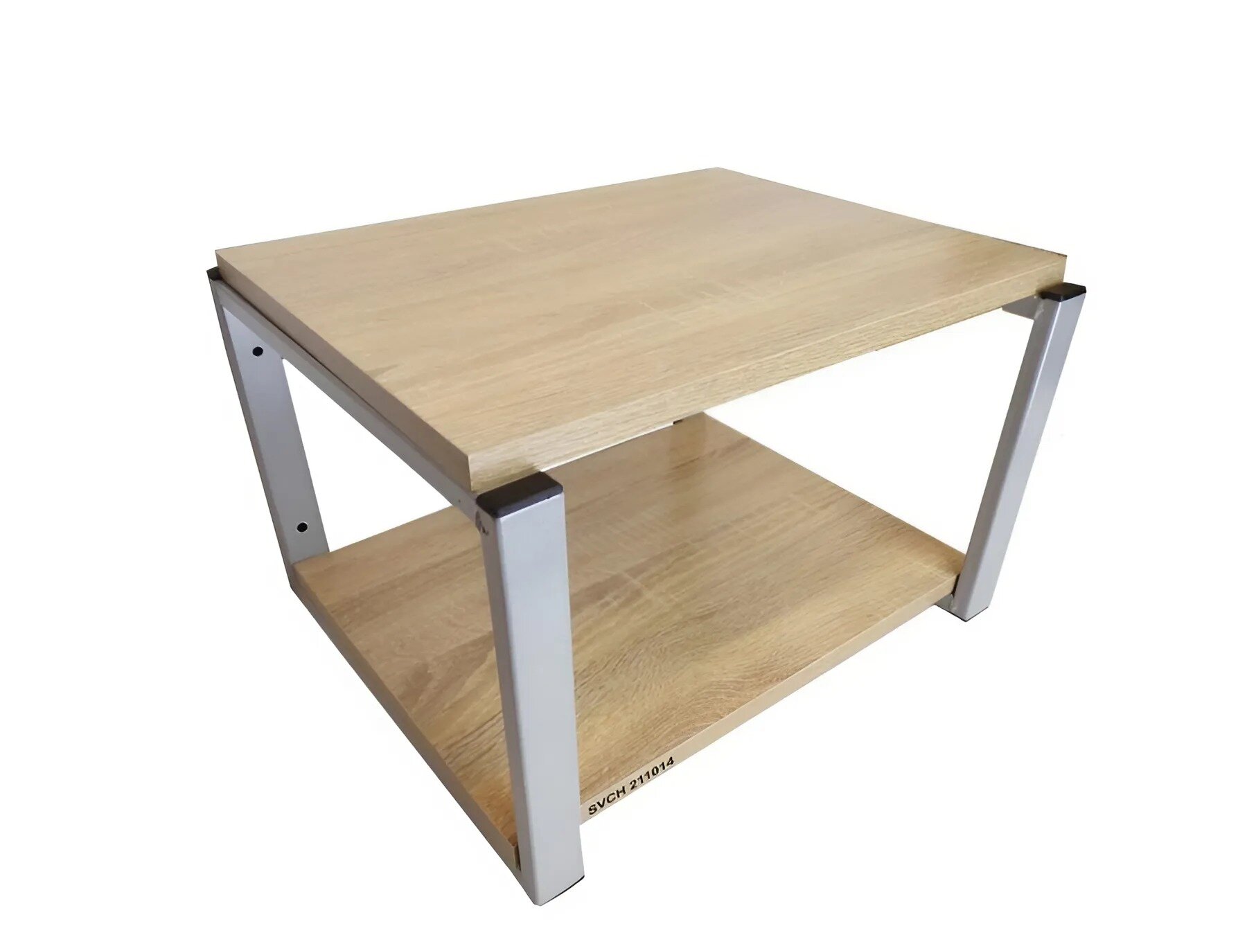 Полка для микроволновки GARROSS "SIBERIA 211014", две полки 30х40 см, высота 25 см, каркас серый, цвет полок дуб сонома