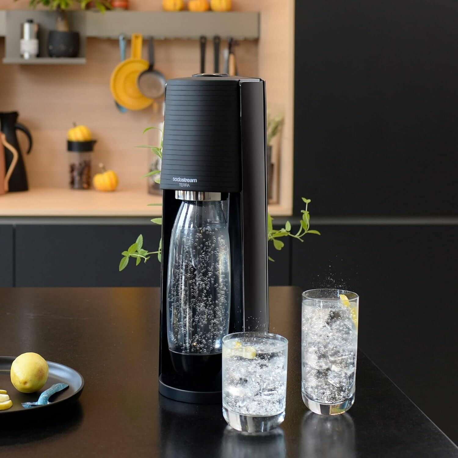 Сифон с бутылочками Sodastream Terra черный 1012813481