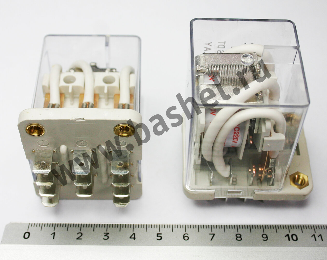 RELAY JQX-38F/3Z 220VAC 40A, Реле, AsiaOn, (упр:220В/AC, комм: 40A/240В/AC, 3NO/3NC, AgCdO, R-coil:3.3 кОм)