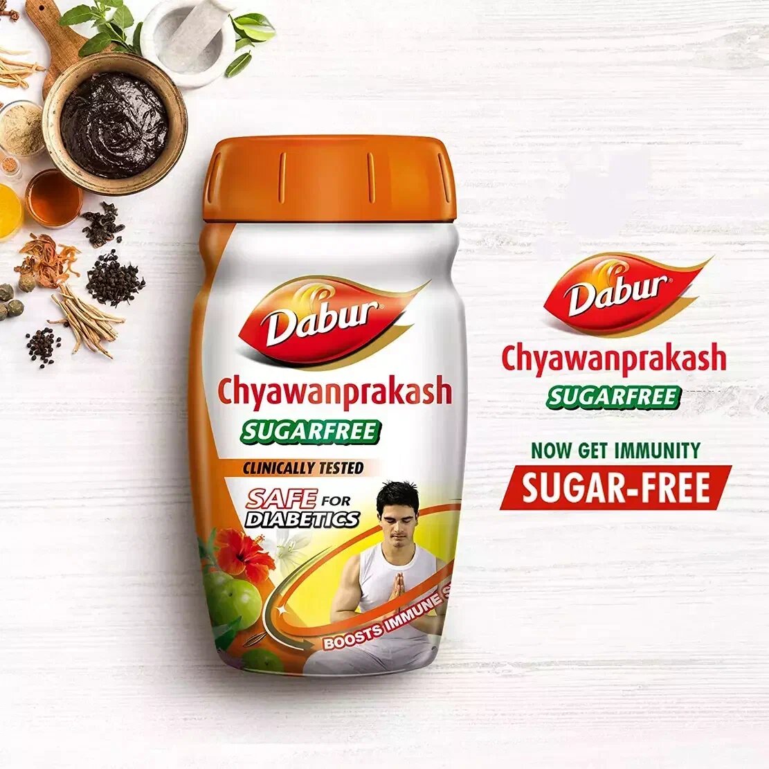Чаванпраш Дабур без сахара Chawanprash Sugarfree Dabur, 500 г