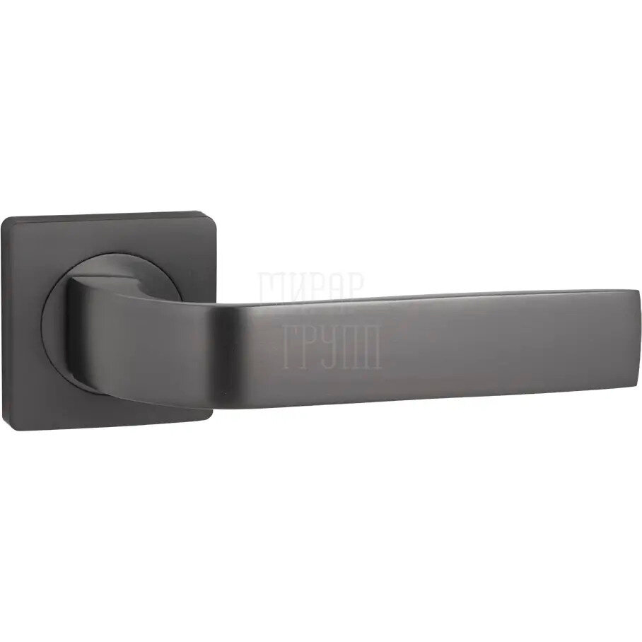 Дверная ручка Ajax (Аякс) на квадратной розетке "EVO" JK графит