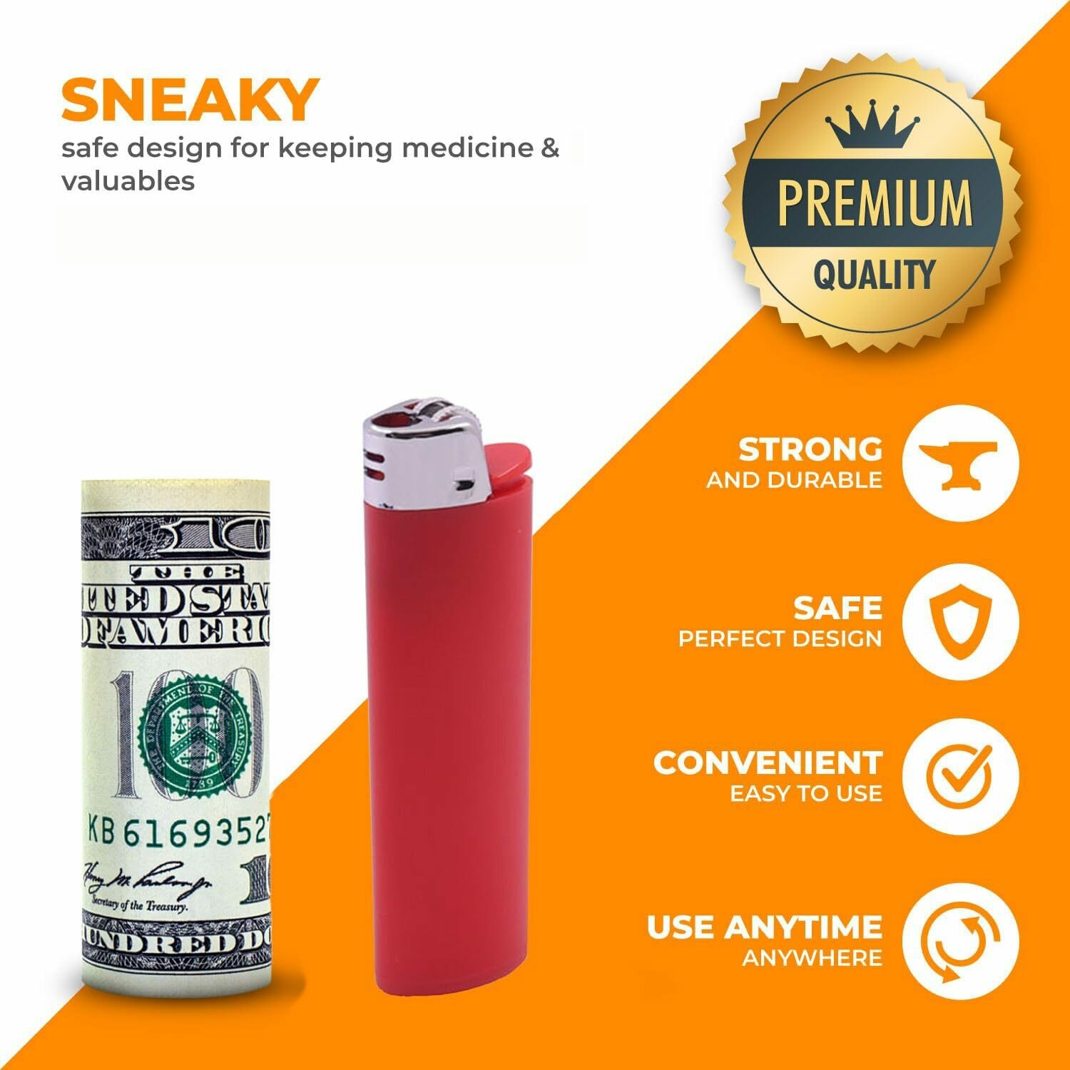 Тайник мини сейф шкатулка для украшений красная