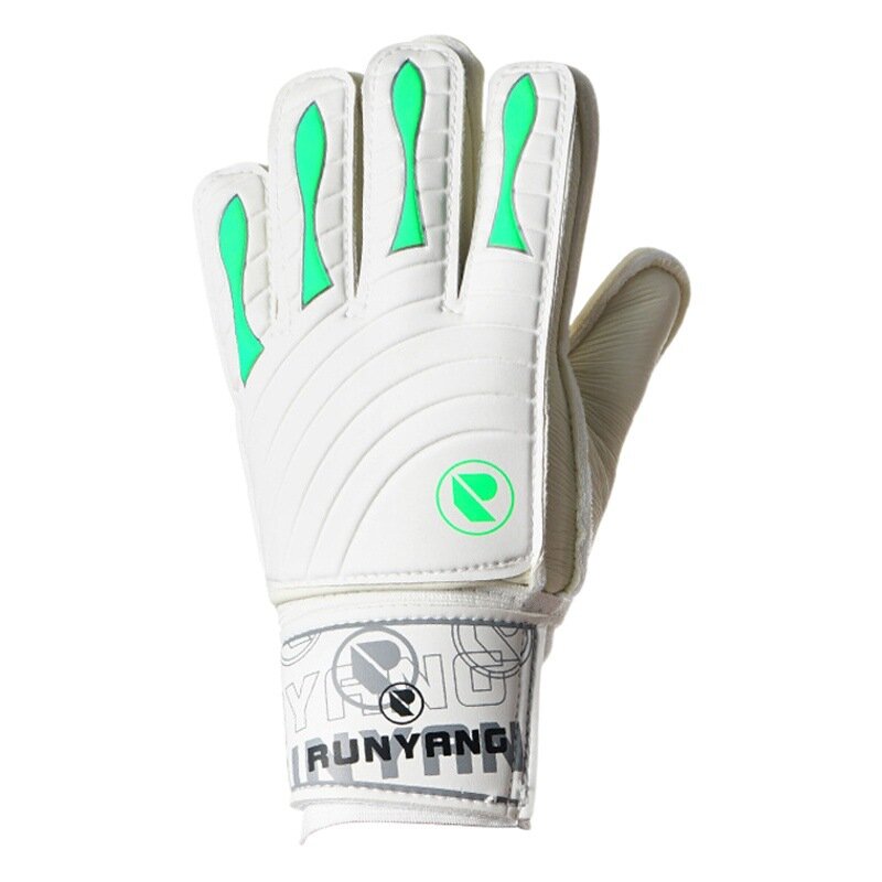 Вратарские перчатки, нескользящие, износостойкие, белые, оранжевые