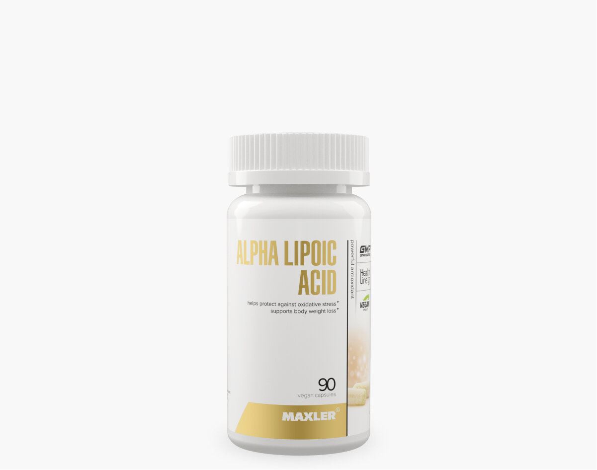 Альфа Липоевая кислота Maxler Alpha Lipoic Acid 90 вегетарианских капсул