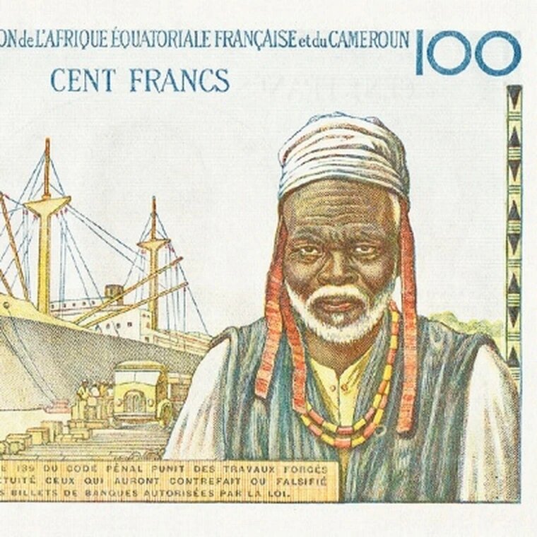 100 франков 1957 Французский Камерун, сувенирная копия, банкноты и купюры редкие коллекционные