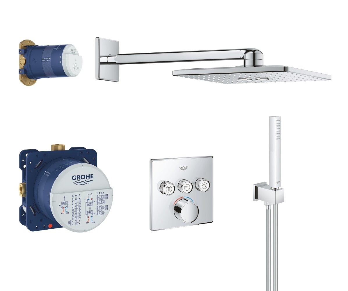 Душевая система Grohe SmartControl 34712000 с термостатом, хром