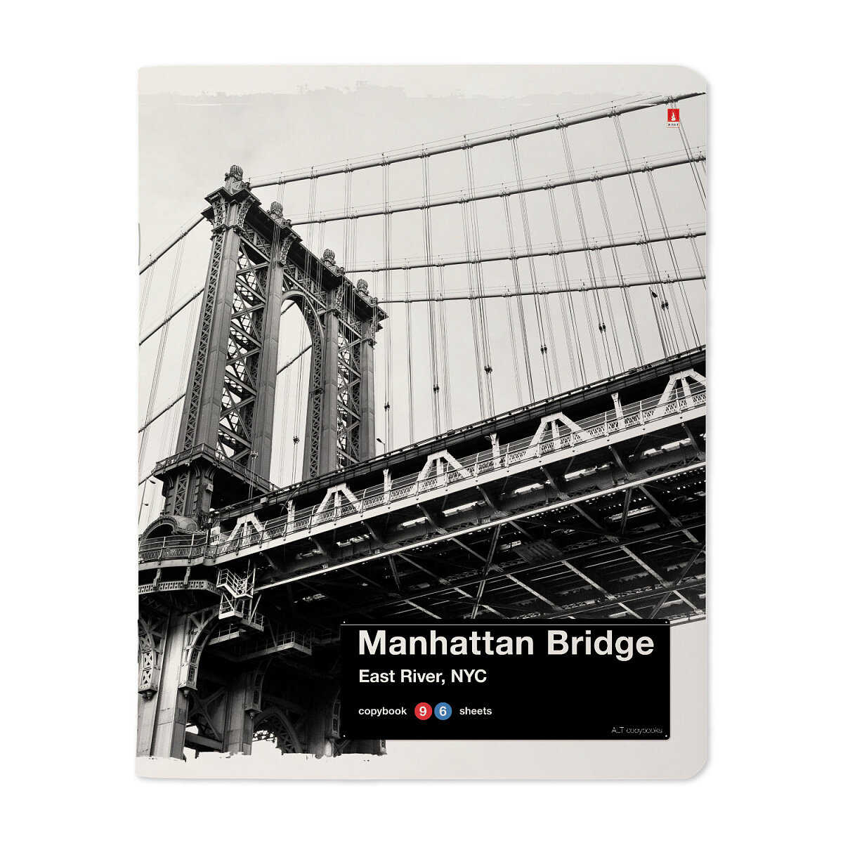 Тетрадь общая Альт А5 (165 х 203 мм) "NY-NY" 5 видов 96 л, клетка. Набор 5 штук