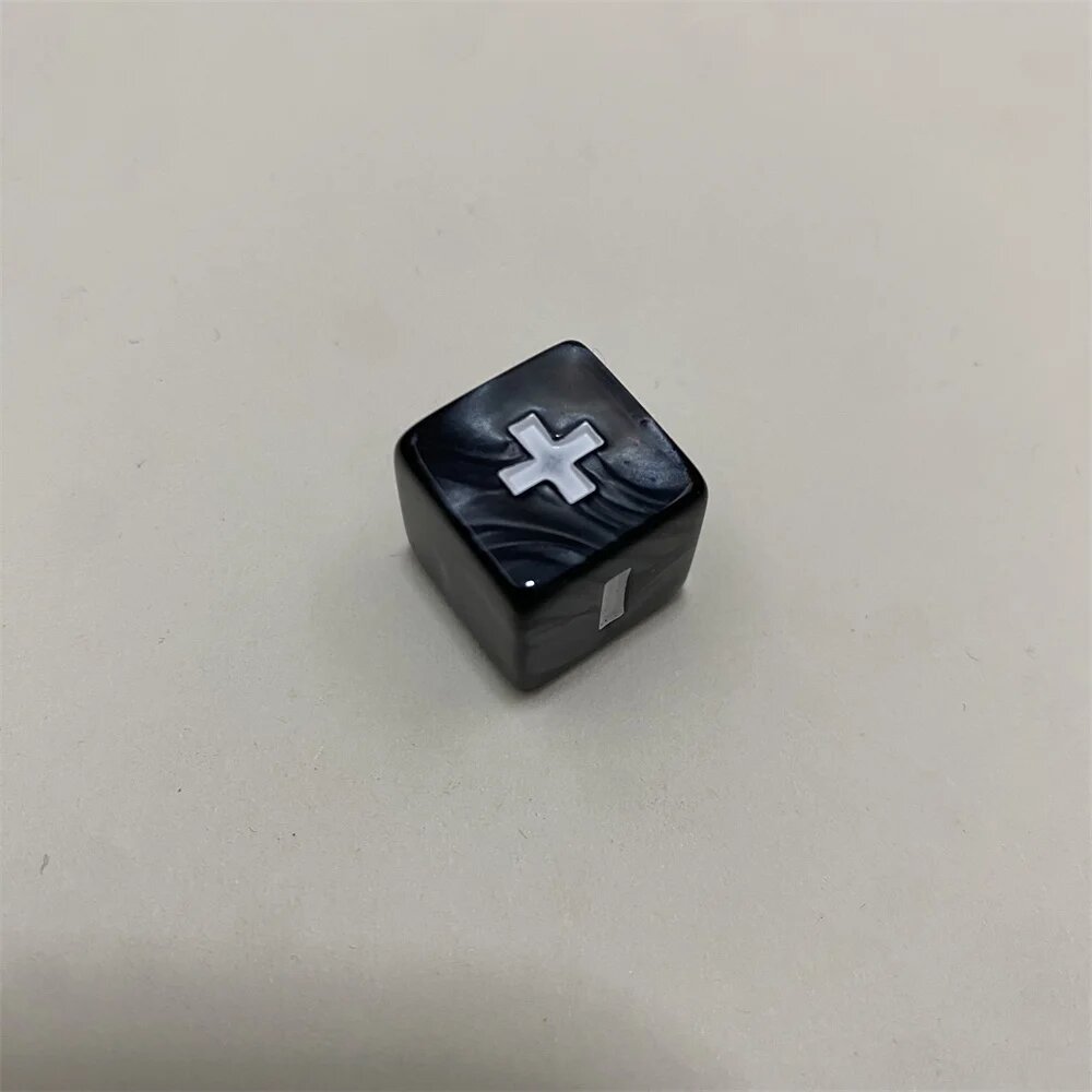 Черные игральные кости с плюсом, 10 шт.