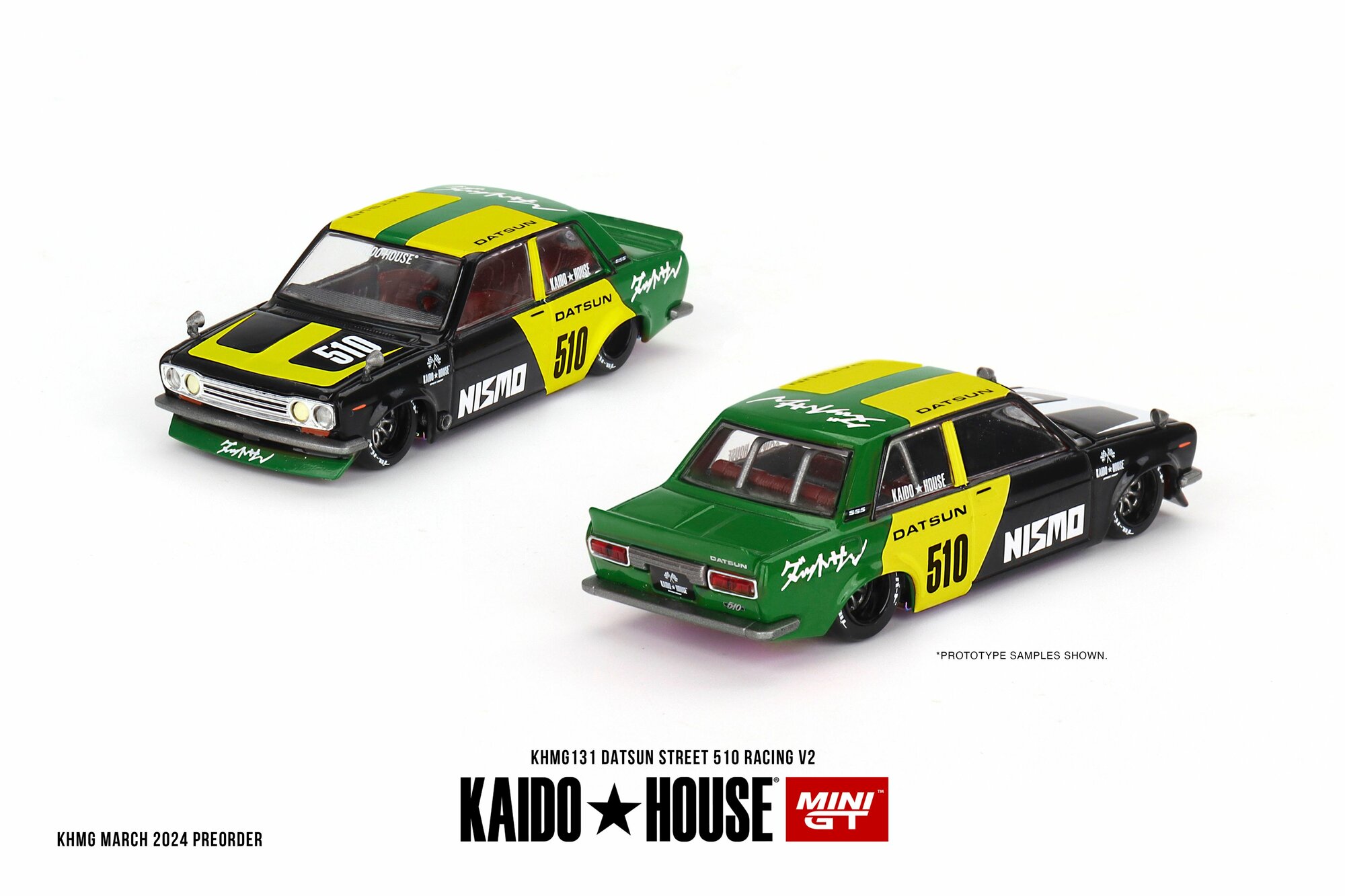 Коллекционная машинка Kaido House x MINI GT 1:64 Datsun Street 510 Racing V2