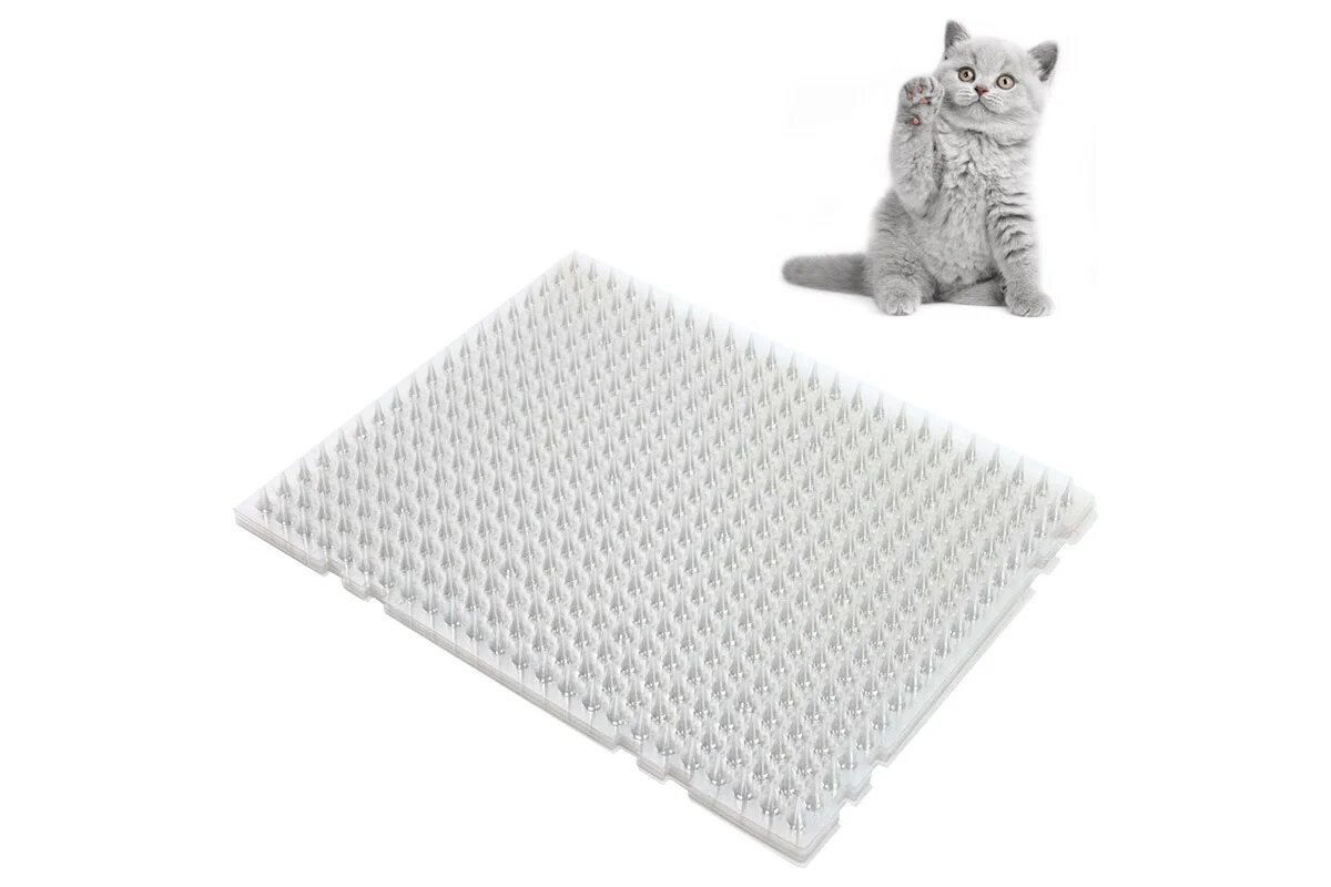 Защитное садовое покрытие PARK антикошка из полипропилена, набор 10 шт, прозрачный, ширина 340 мм, высота 15 мм, длина 420 мм