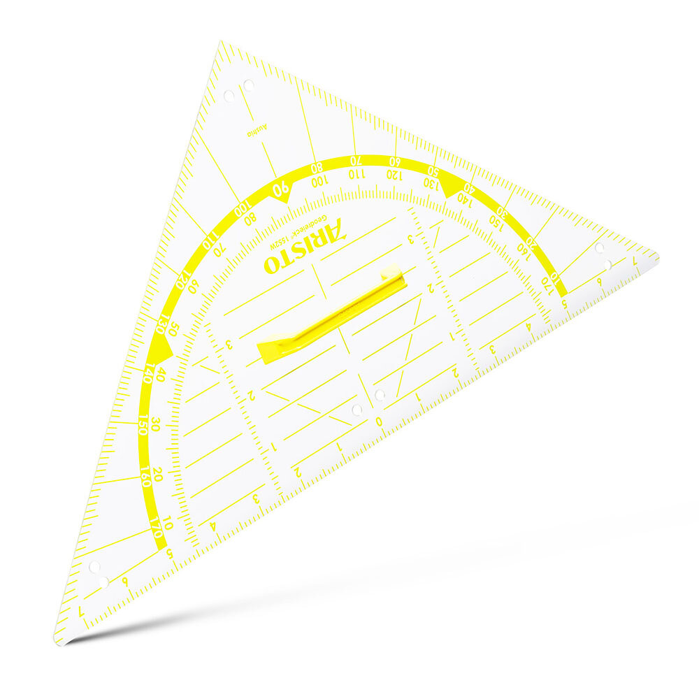 Угольник для рисования на доске Aristo Geodreieck, пластик, 80 см Прозрачный, Австрия