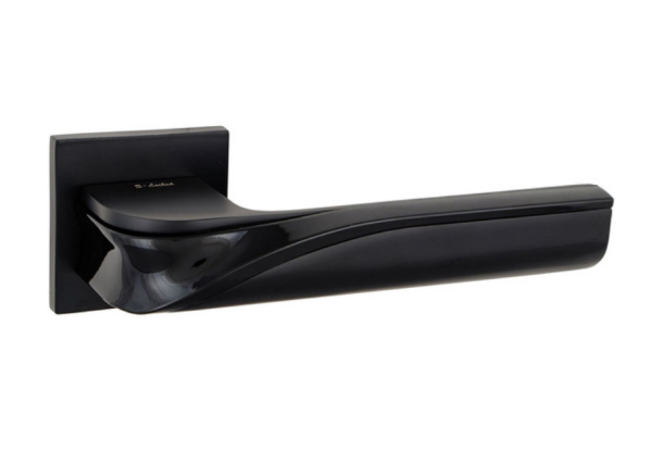 Дверные ручки S-Locked A-892 BL/BL черный матовый (20)