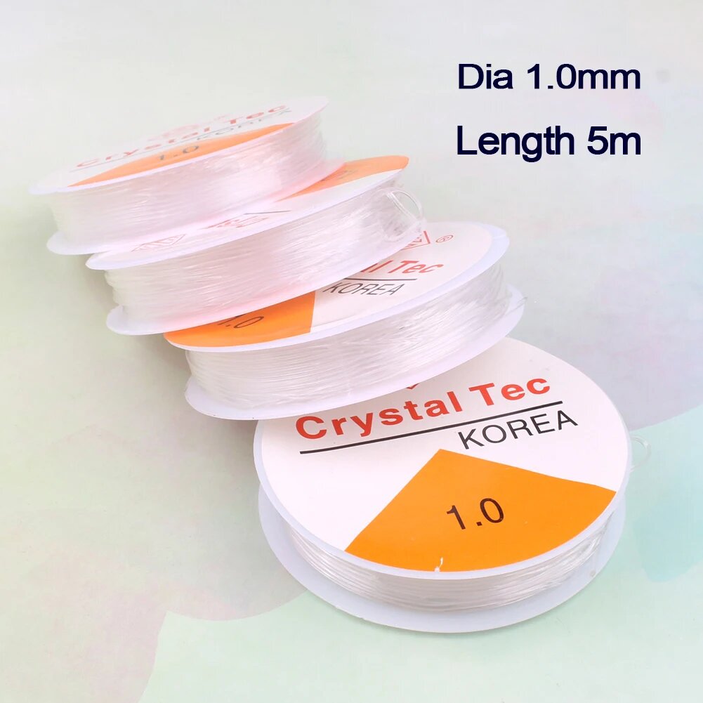 Нить Crystal Tec 1.0 мм, 5 м, прозрачная