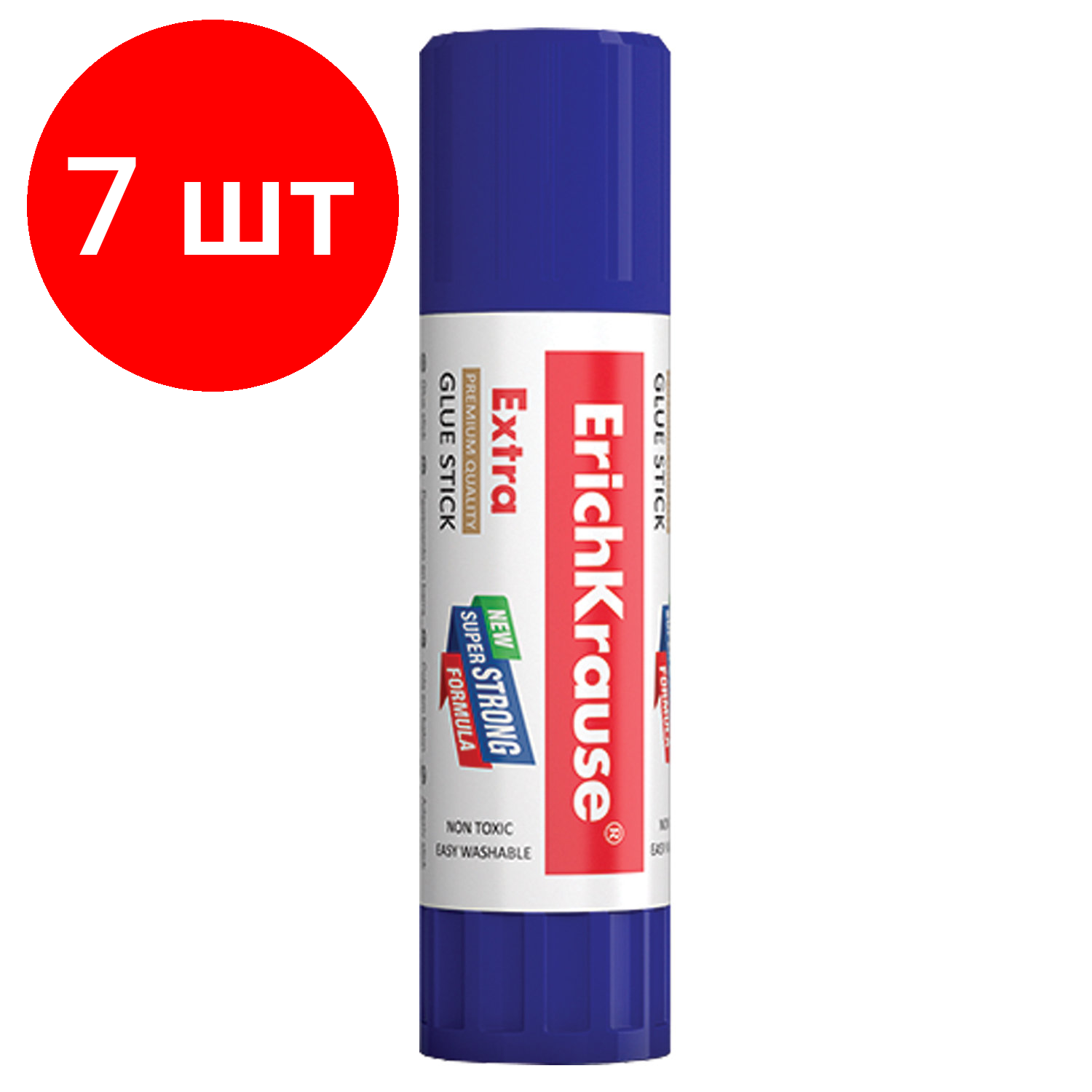 Комплект 7 шт, Клей-карандаш ERICH KRAUSE, 15 г, 4443