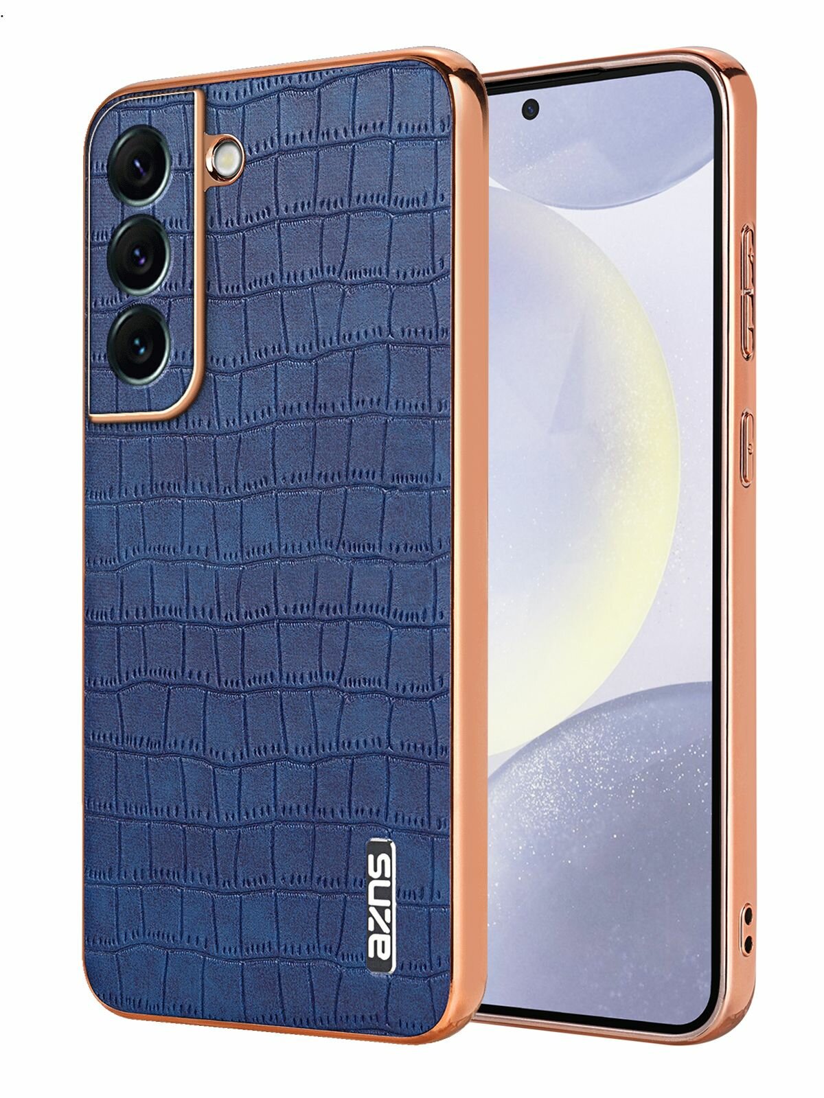 Модный кожаный защитный чехол для Samsung Galaxy S22 Plus / S22+ (Самсунг s22 plus, Самсунг галакси с22 плюс, с22+), текстура из крокодиловой кожи премиум-класса, устойчив к падениям и долговечен