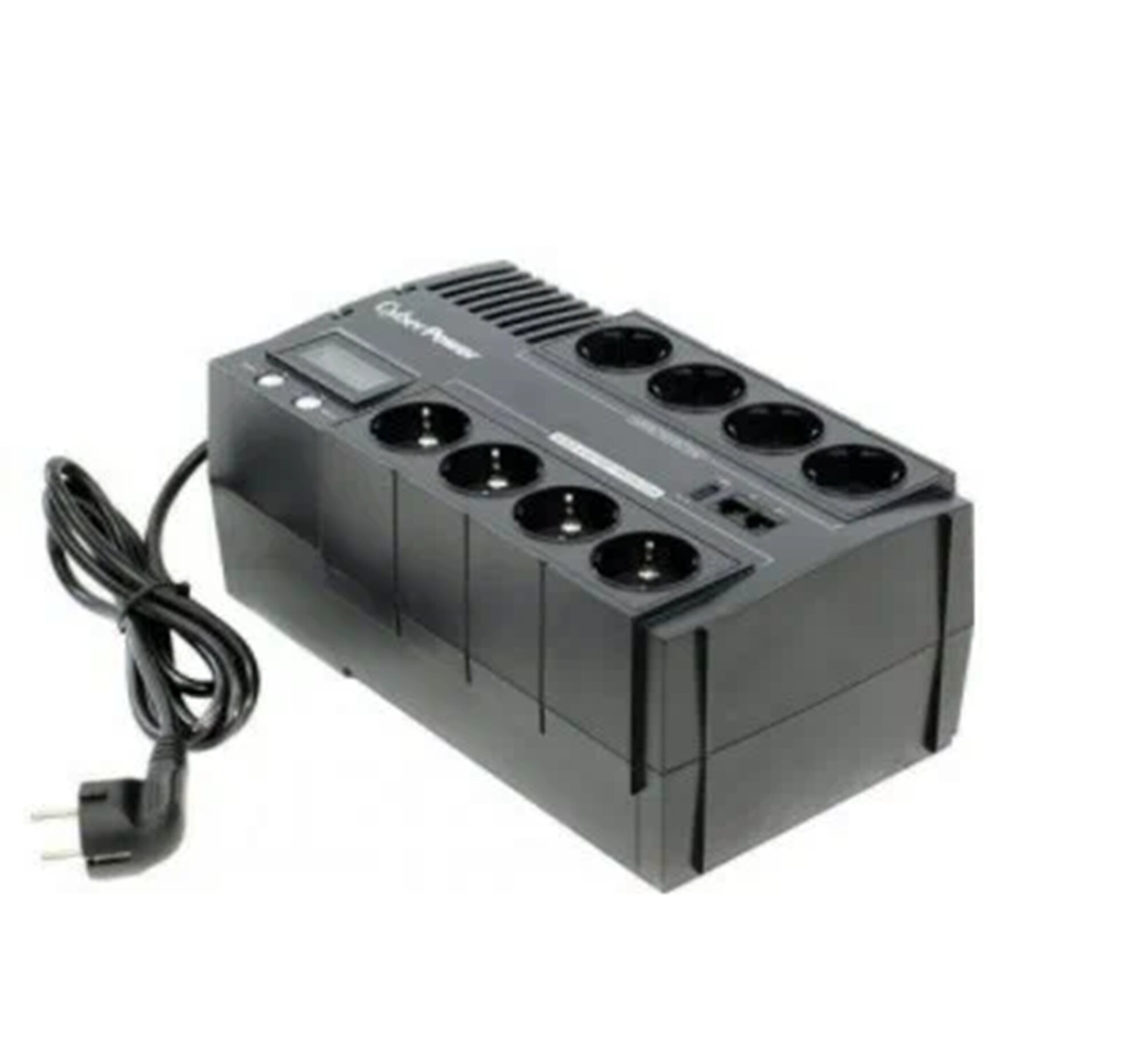 ИБП Источник бесперебойного питания CyberPower BR1000ELCD, интерактивный, форма синусоиды, время зарядки 8 часов, черный