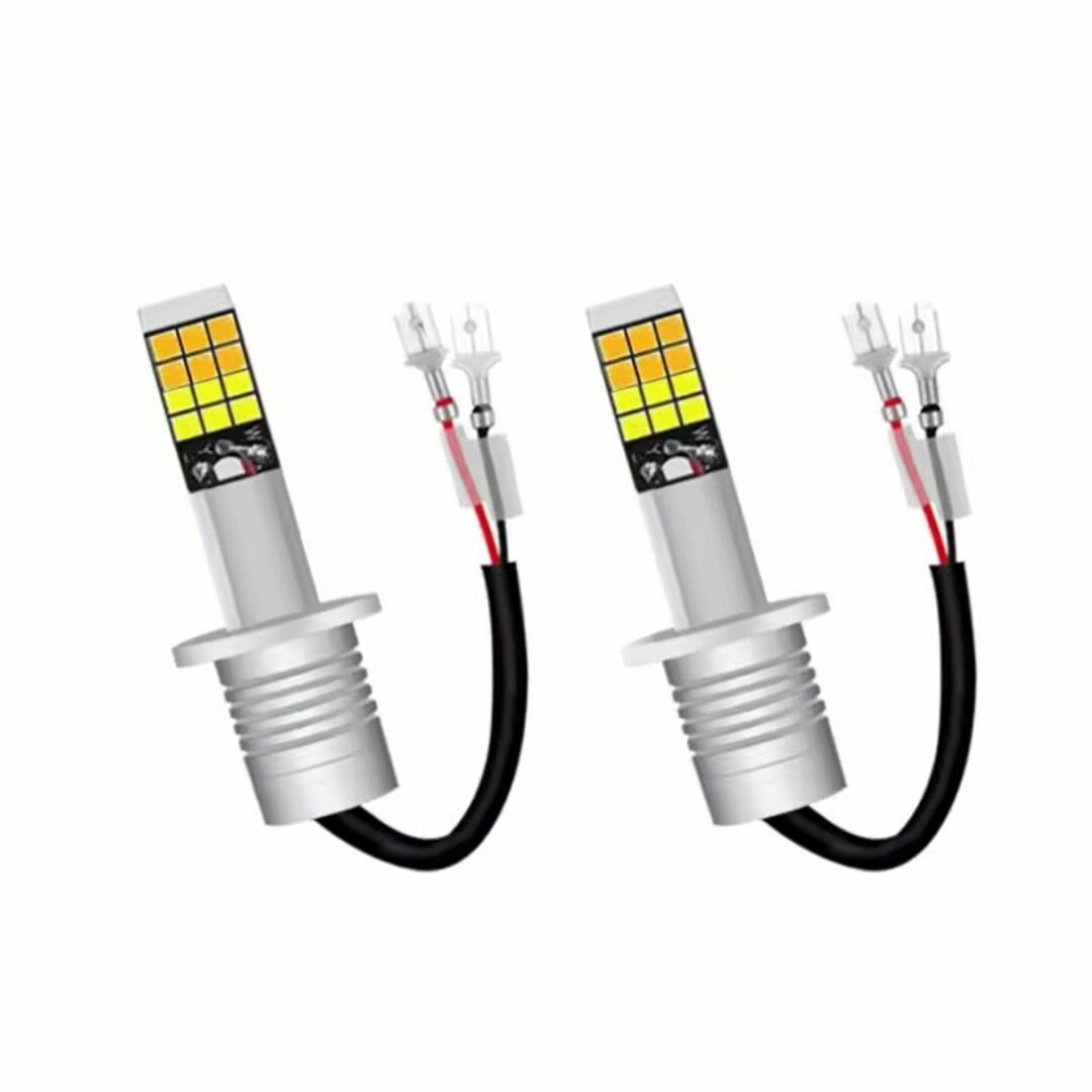 H3 лампы светодиодные противотуманные фары светодиодные 12W Белый + желтый 3000K/6000K 2шт.