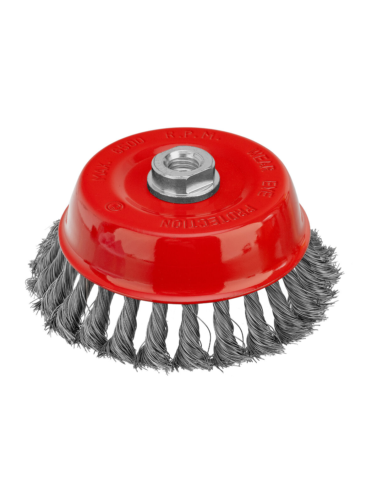 Щетка для УШМ, 125 мм, М14, Чашка, крученая проволока 0,35 мм// Matrix