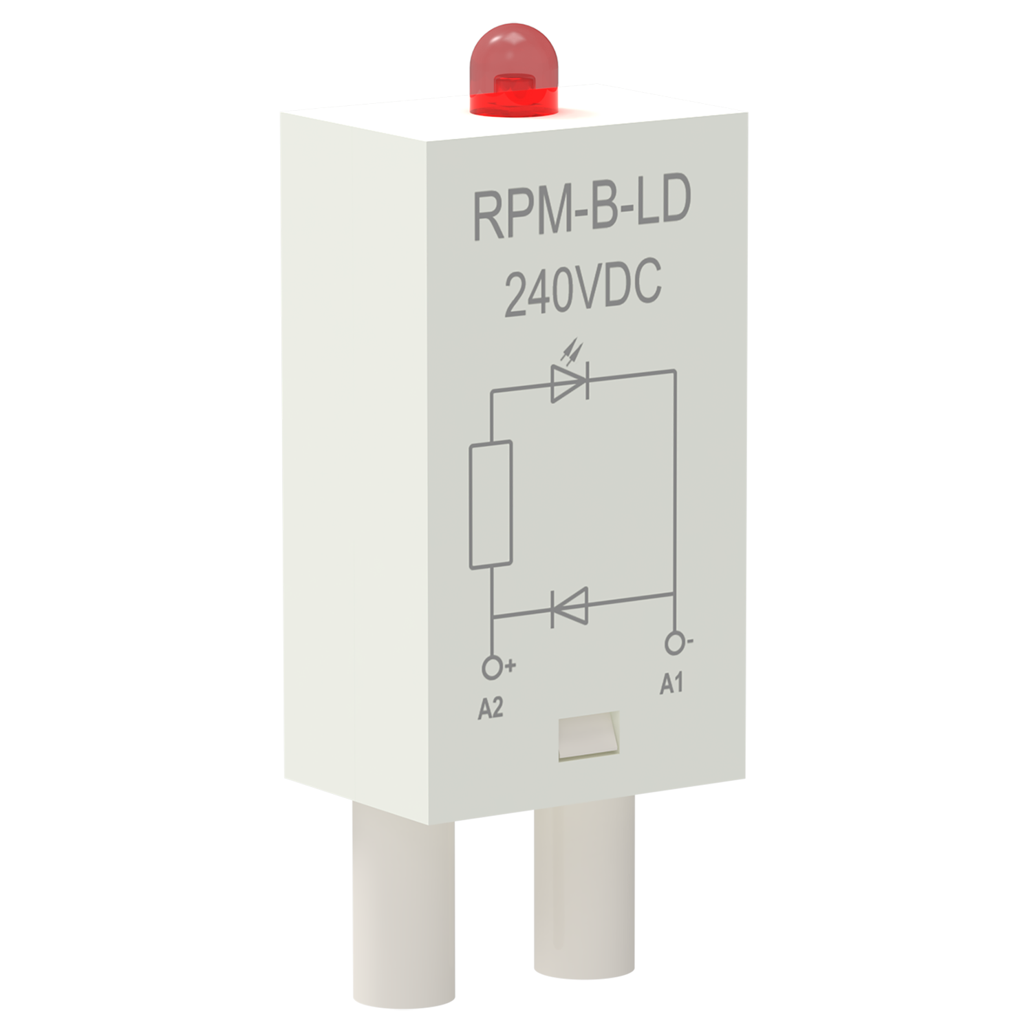 Модуль защиты для реле диод+светодиод 240В DC ONI, IEK RPM-B-LD-DC240V (10 шт.)