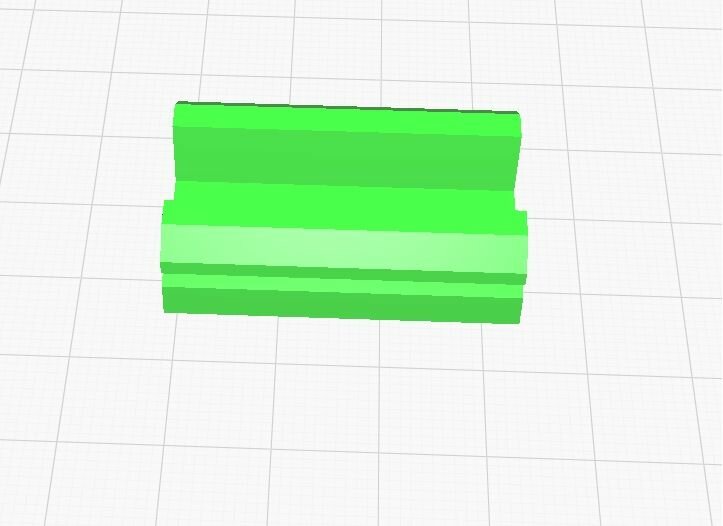 Большой крепеж боковой стенки для пластиковой складной двери (Дверь-гармошка) 3D печать